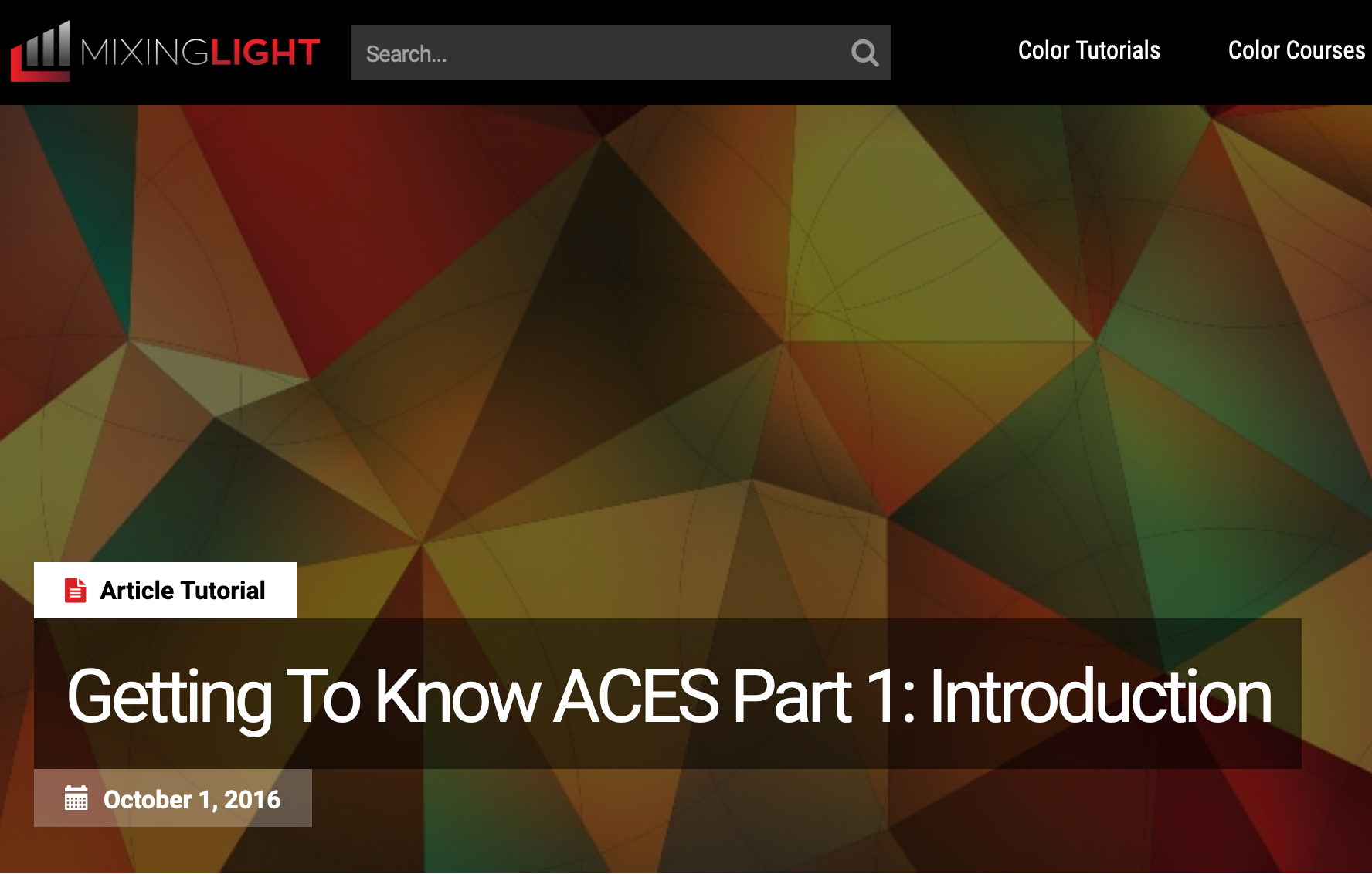 Free Series On ACES For Resolve Users - ACESCentral