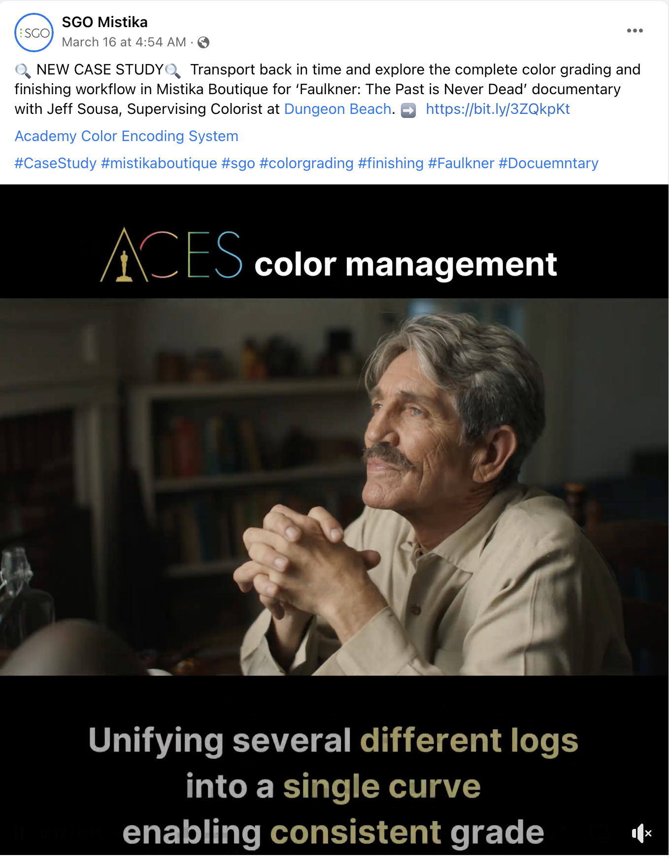 "Faulkner: The Past is Never Dead" is latest Documentary to use ACES ...